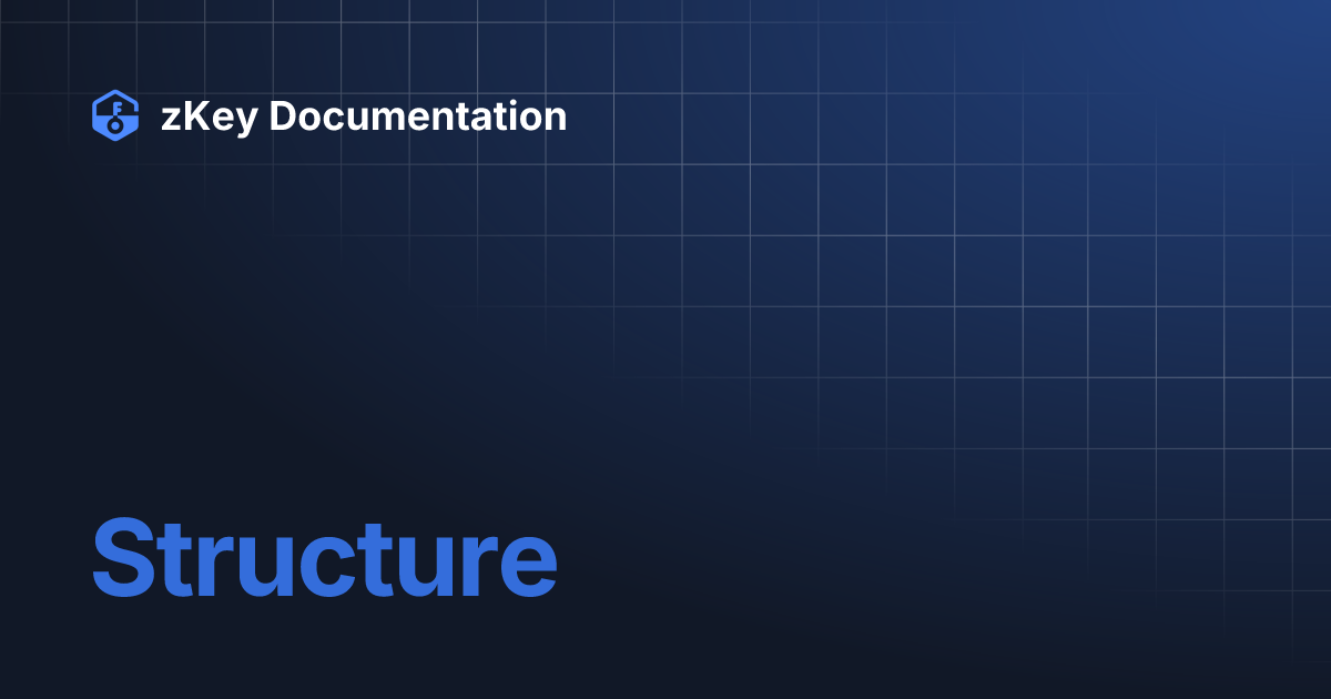 Structure | zKey Documentation